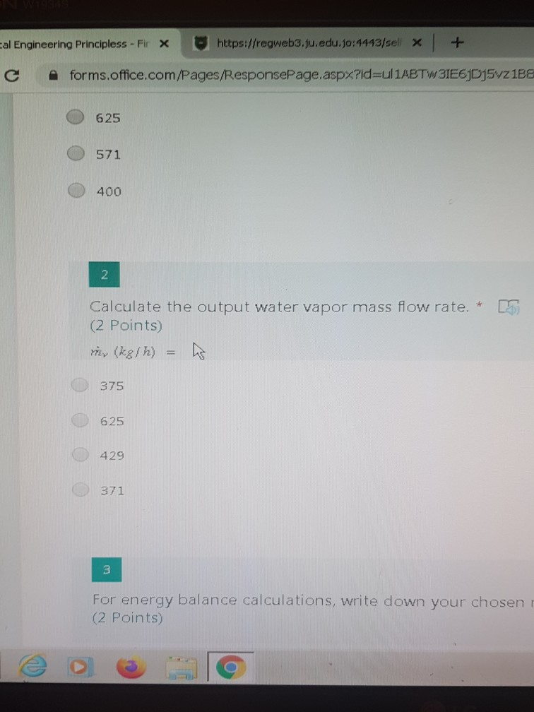Solved Question 1 - 15 points An aqueous slurry at 30 oC | Chegg.com