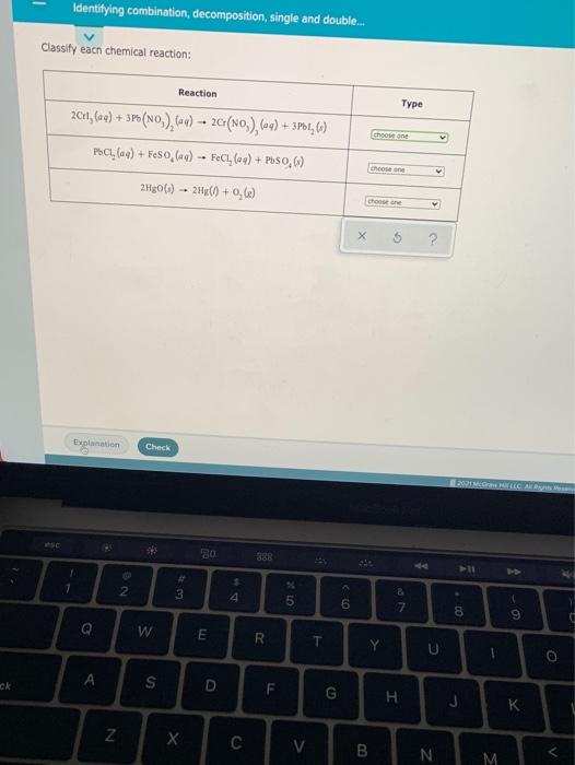 Solved Identifying combination, decomposition, single and | Chegg.com