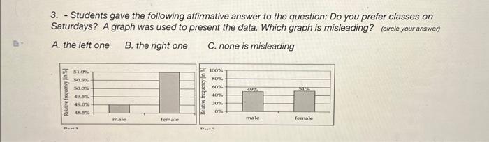 Solved 3. - Students gave the following affirmative answer | Chegg.com