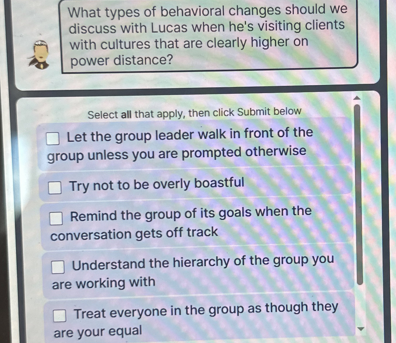 Solved What types of behavioral changes should we discuss | Chegg.com