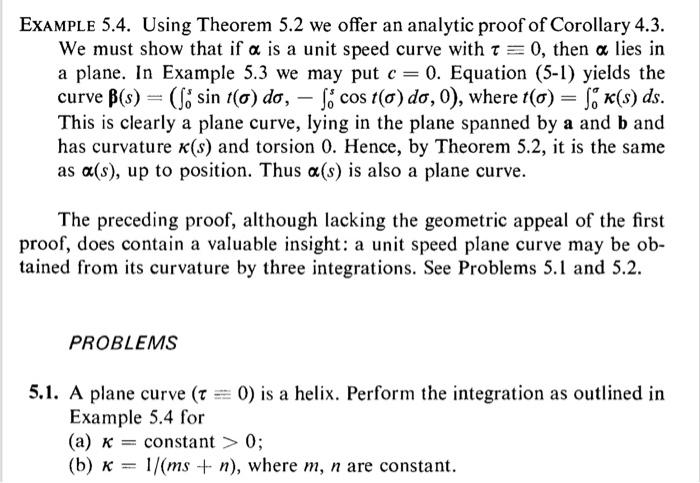 EXAMPLE 5.4. Using Theorem 5.2 we offer an analytic | Chegg.com