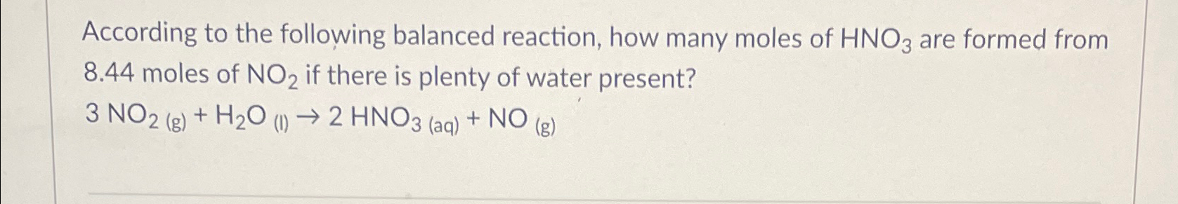 Solved According to the following balanced reaction, how | Chegg.com