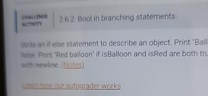 Solved cansigice262 ﻿Bool in branching statements.White an | Chegg.com
