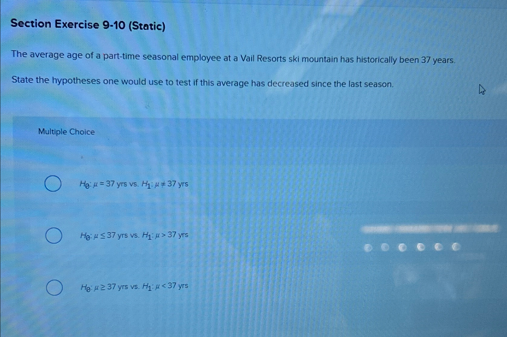Solved Section Exercise 9-10 (Static)The average age of a | Chegg.com