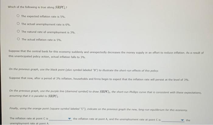 Solved 6 Expectations And The Phillips Curve The Following