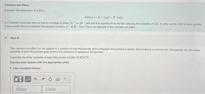 Solved Lead thiocyanate, Pb(SCN)2, has a Ksp value of | Chegg.com