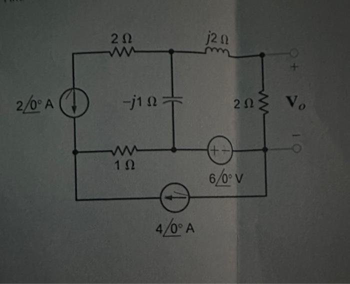 Solved find Vo using superposition please show all steps in | Chegg.com
