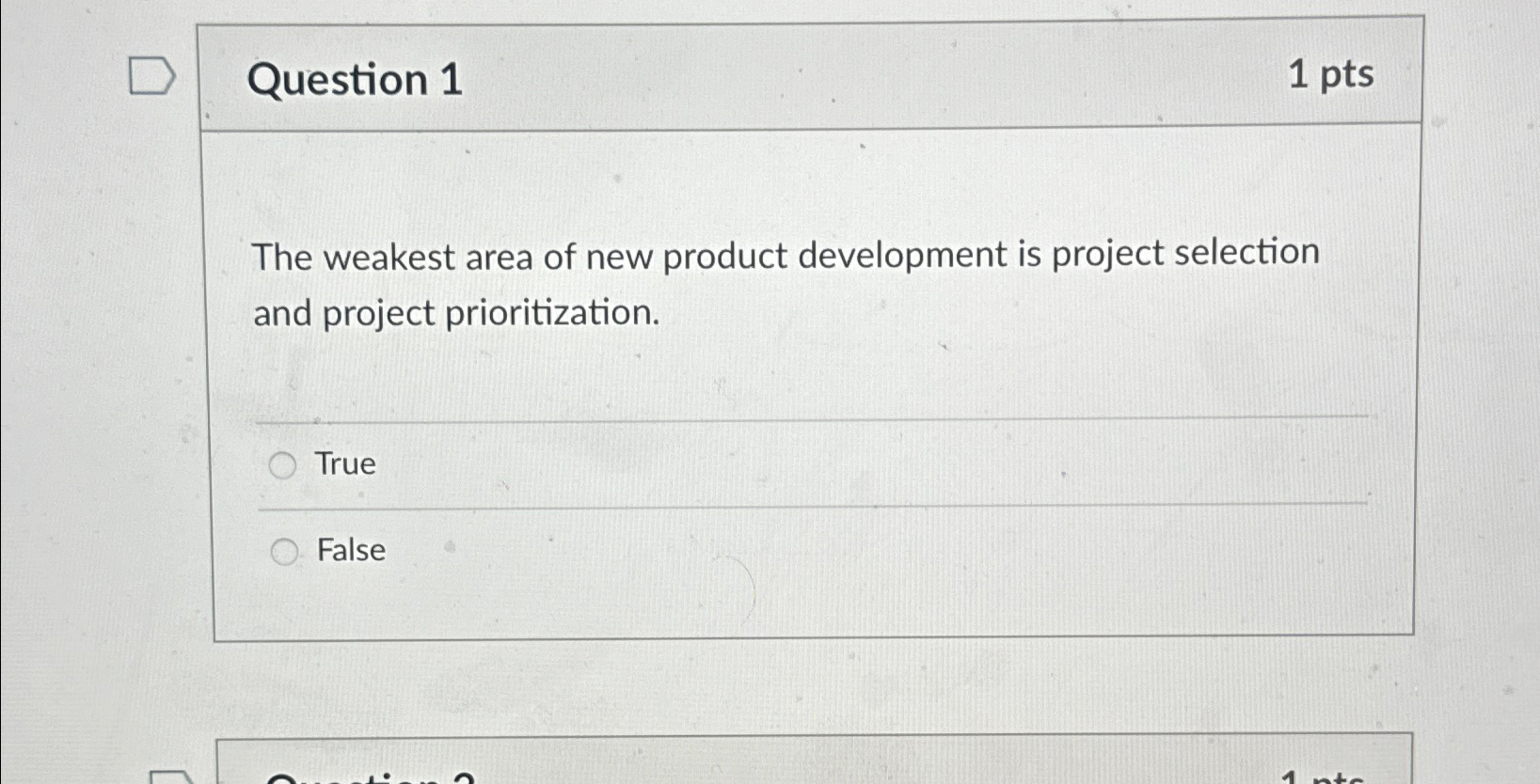Solved Question 11 ﻿ptsThe weakest area of new product | Chegg.com