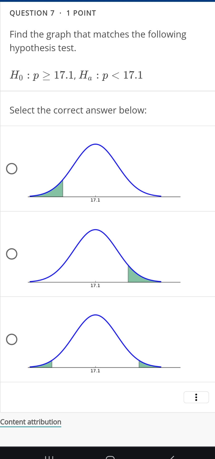 Solved QUESTION 7 . 1 ﻿POINTFind the graph that matches the | Chegg.com