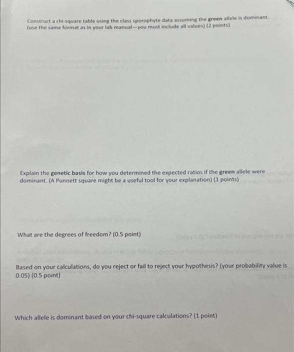 Construct a chi-square table using the class | Chegg.com