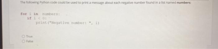 Solved The following Python code could be used to print a | Chegg.com