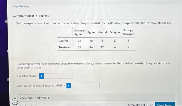 Solved Current Attempt in Progress Find the expected count | Chegg.com