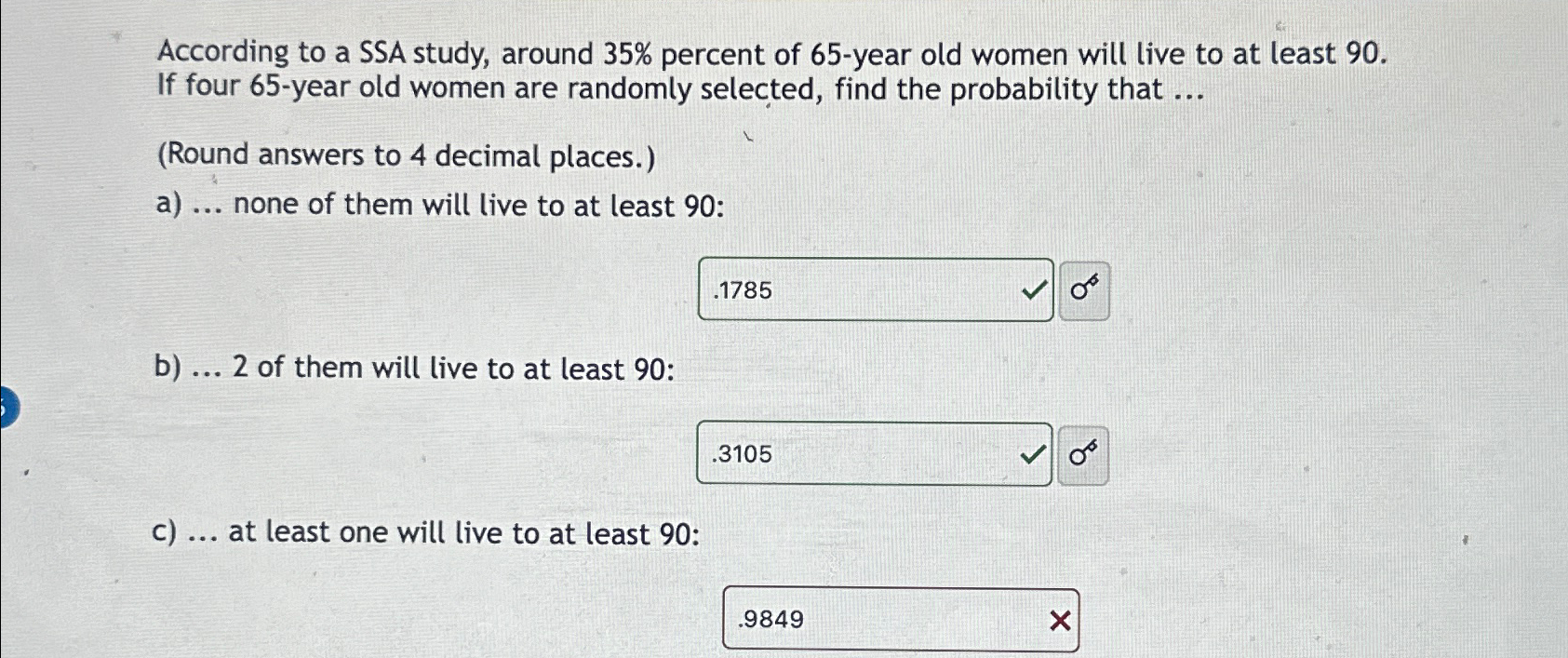 Solved According to a SSA study, around 35% ﻿percent of | Chegg.com