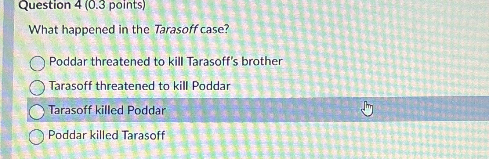 Solved Question 4 ( 0.3 ﻿points)What happened in the | Chegg.com