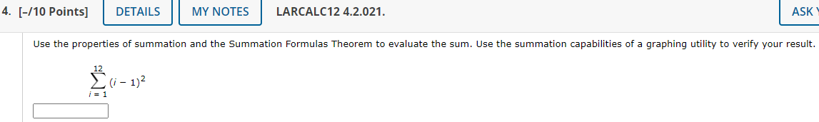 Solved Use the properties of summation and the Summation | Chegg.com