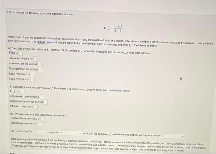 Solved f(x)=x4−2x3 (A) Find all critical Values of f. If | Chegg.com