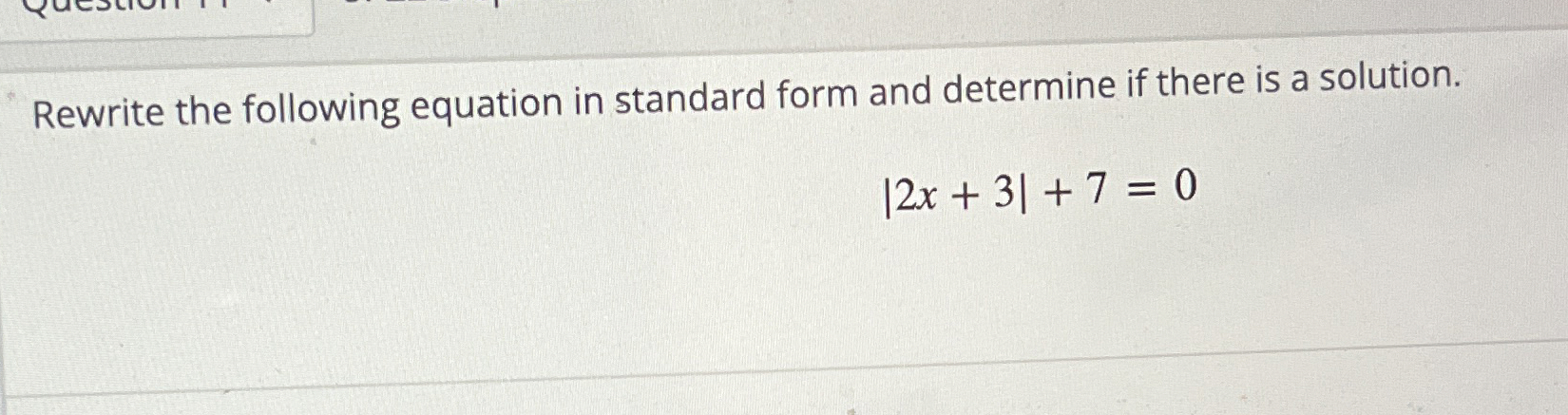 Solved Rewrite the following equation in standard form and | Chegg.com