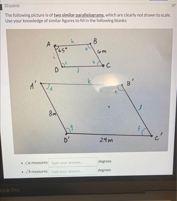 Solved The following picture is of two similar | Chegg.com
