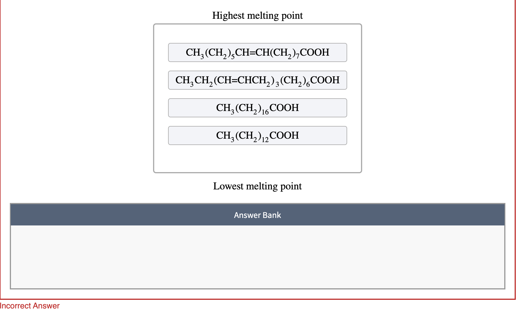 Solved Highest melting | Chegg.com