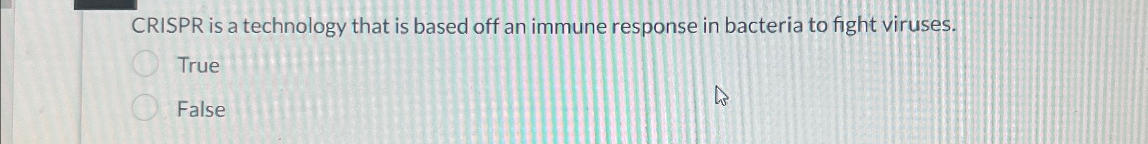 Solved CRISPR is a technology that is based off an immune | Chegg.com