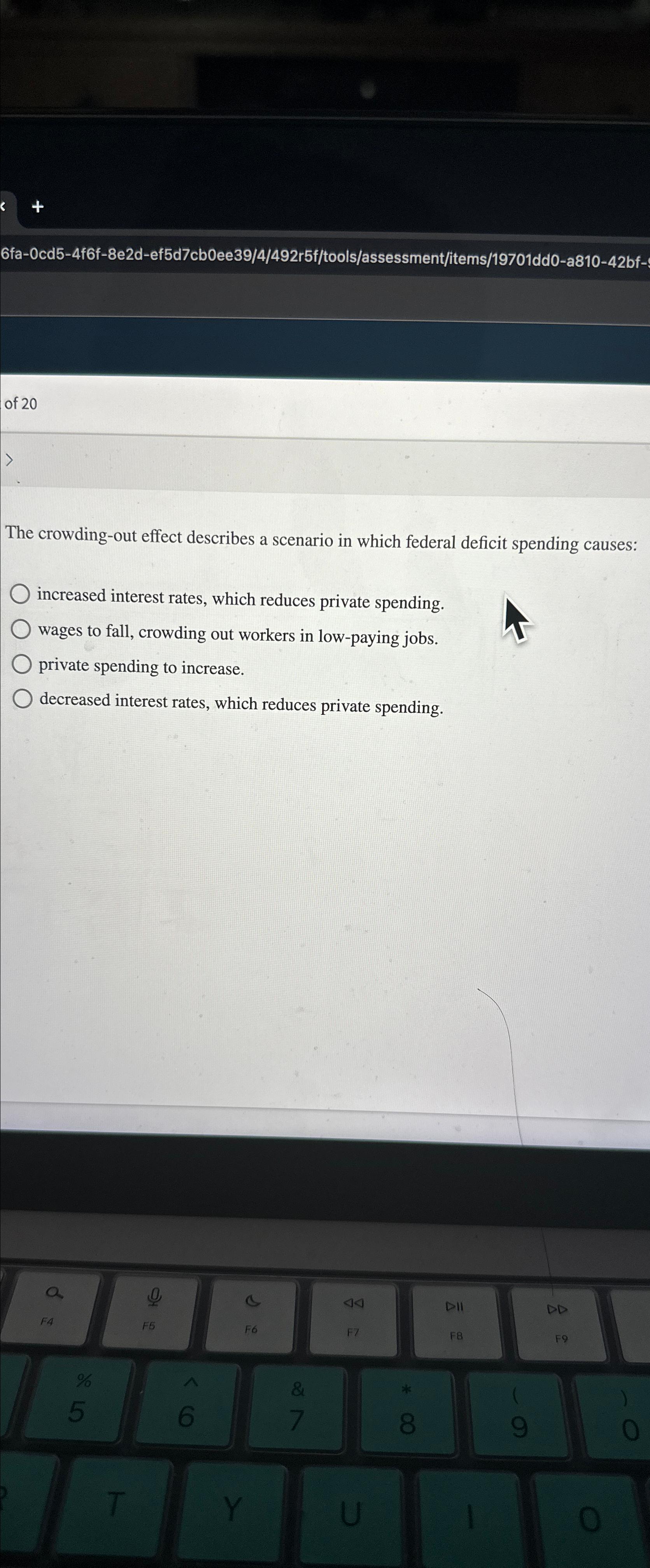 Solved The crowding-out effect describes a scenario in which | Chegg.com