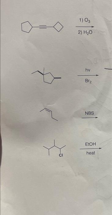 Solved NBS heat EtOH | Chegg.com