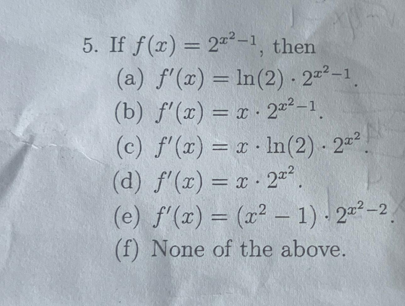 Solved If F X 2x2 1