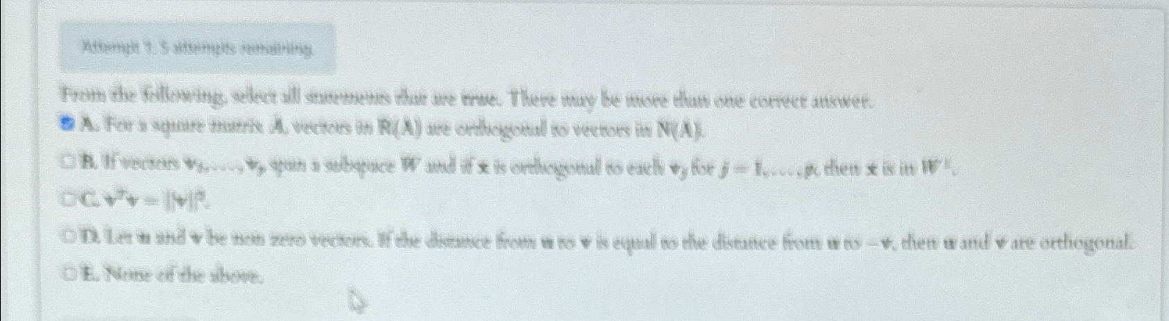 Solved Attempt 1:3 ﻿attempts remaining.Let u1=[22-2] ﻿and | Chegg.com
