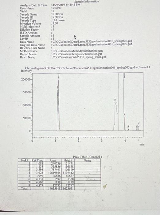 please help me fill out charts using GC attached. I | Chegg.com