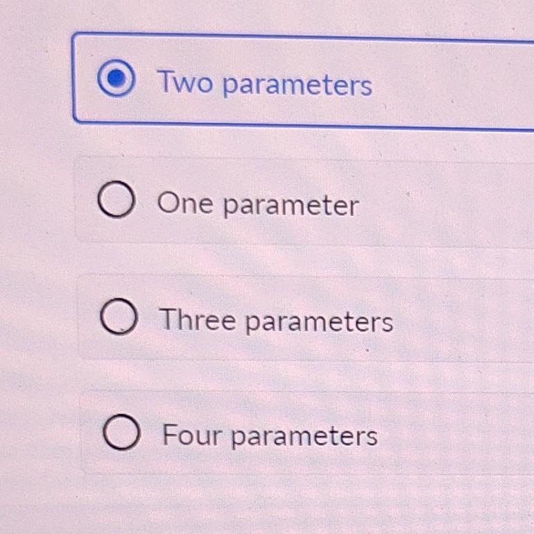 Solved How many parameters are required to fully describe | Chegg.com