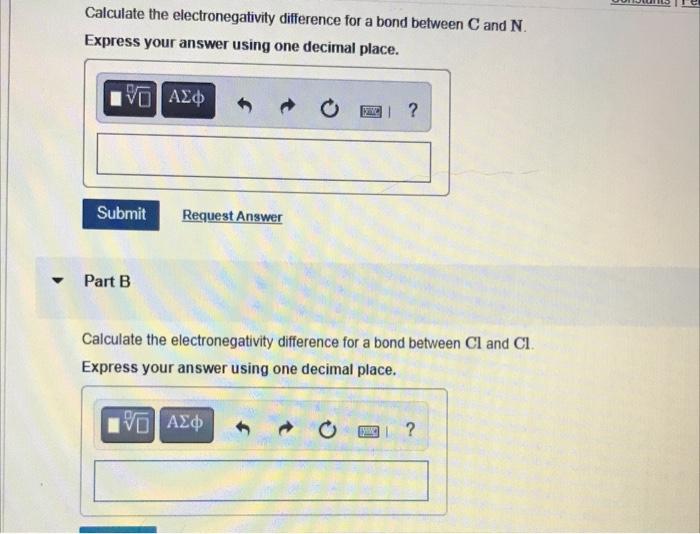 Solved Calculate the electronegativity difference for a bond | Chegg.com