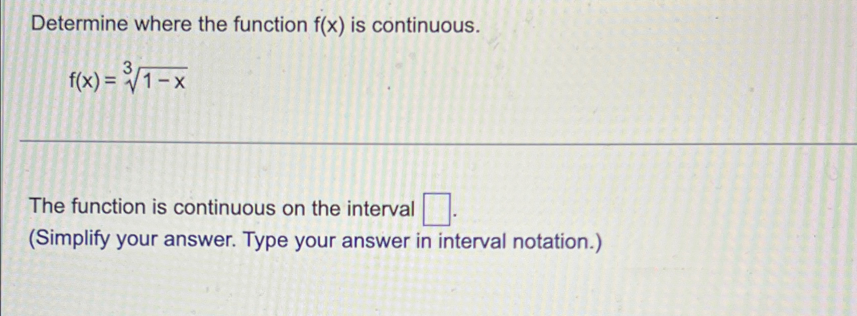 Solved Determine where the function f(x) ﻿is | Chegg.com