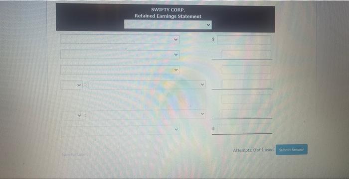Solved Current Attempt in Progress Presented below is | Chegg.com