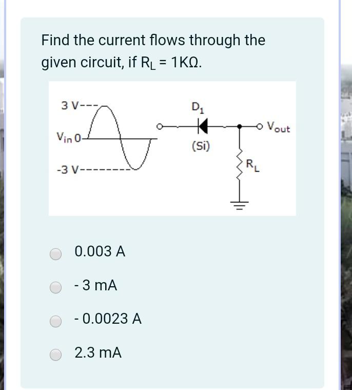 Solved Find the current flows through the given circuit, if | Chegg.com