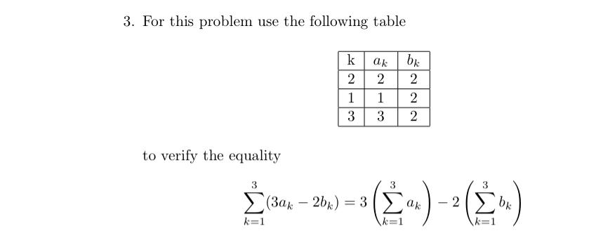 Solved For this problem use the following | Chegg.com