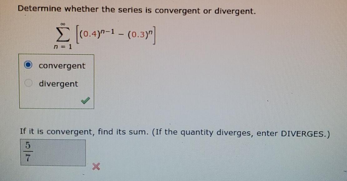 Solved Determine whether the series is convergent or | Chegg.com