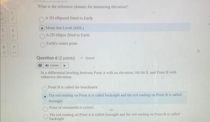 Solved What is the reference (datum) for measuring | Chegg.com