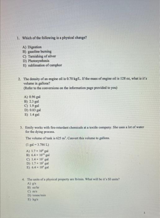 Solved i need help with all these questions/ work shown | Chegg.com