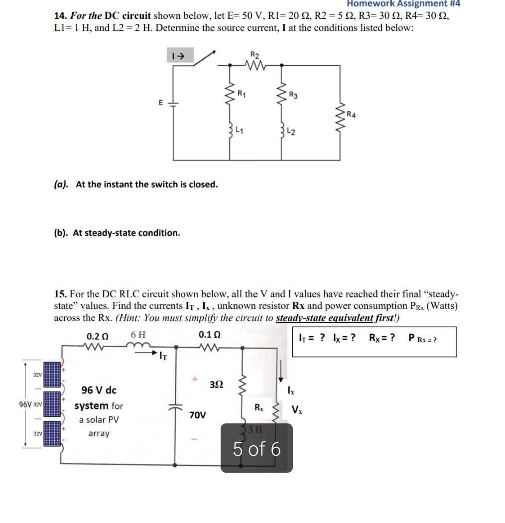 Solved Homework Assignment #414. ﻿For the DC circuit shown | Chegg.com