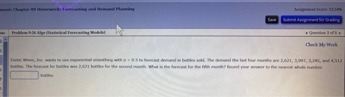 Solved ment: Chapter 09 Homework: Forecasting and Demand | Chegg.com Solved ment: Chapter 09 Homework: Forecasting and Demand | Chegg.com