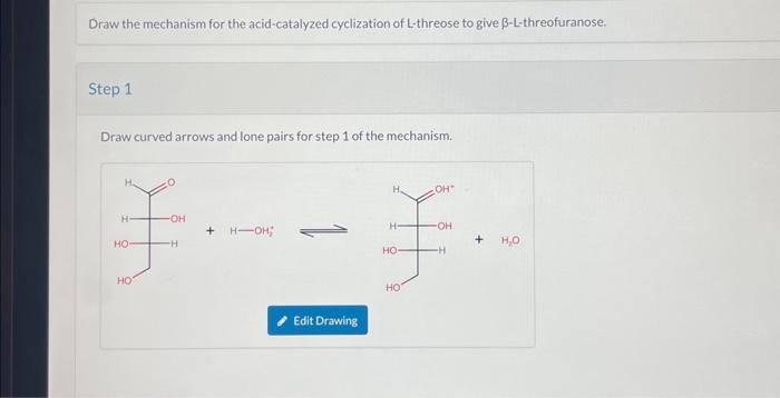 Solved Draw the mechanism for the acid-catalyzed cyclization | Chegg.com