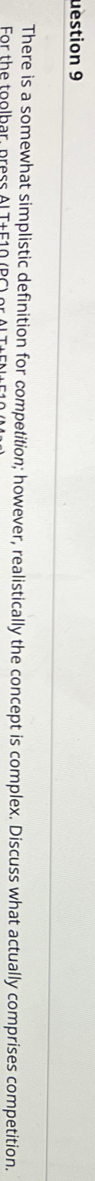 Solved uestion 9There is a somewhat simplistic definition | Chegg.com