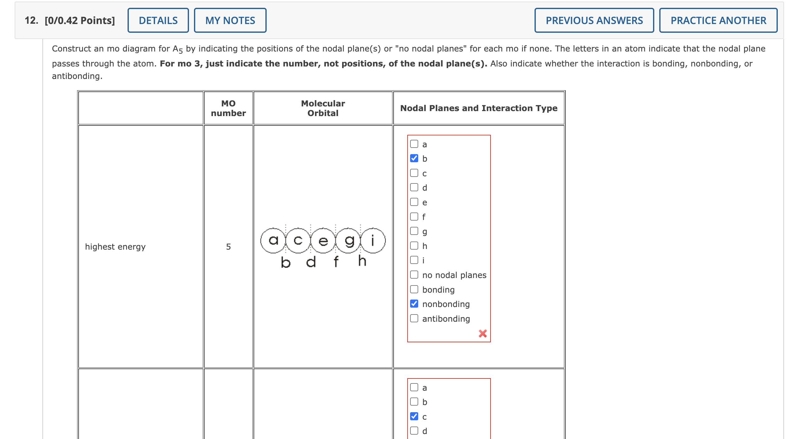 Solved Construct an mo diagram for A_(5) ﻿by indicating the | Chegg.com