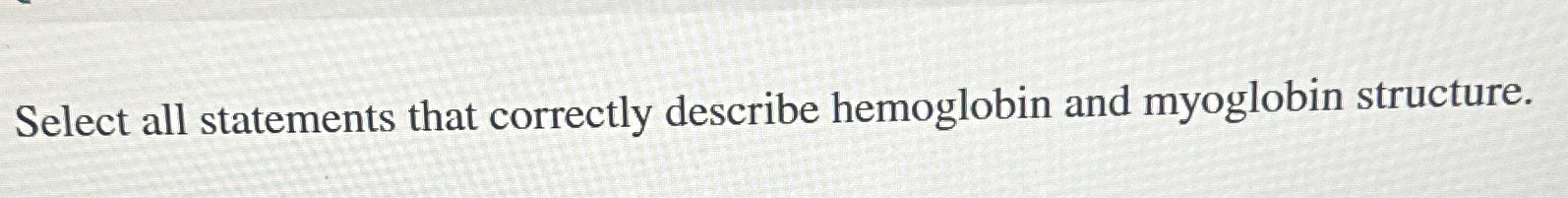 Solved Select all statements that correctly describe | Chegg.com