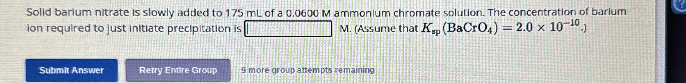 Solved Solid barium nitrate is slowly added to 175 ﻿mL of a | Chegg.com