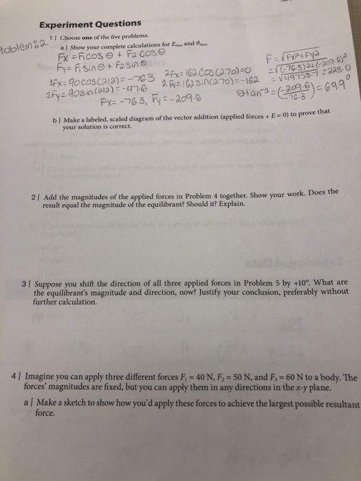 Lab 2 Force Table Introduction This lab | Chegg.com