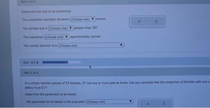 Solved Determine the parameter to be tested, and the test to | Chegg.com