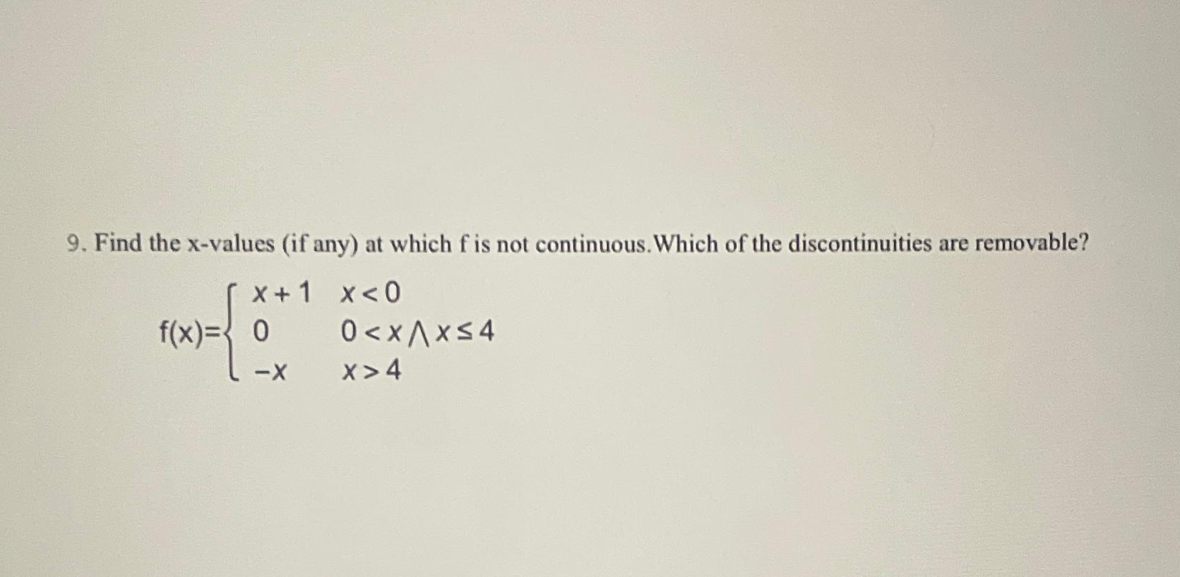 Solved Find the x-values (if any) ﻿at which f ﻿is not | Chegg.com