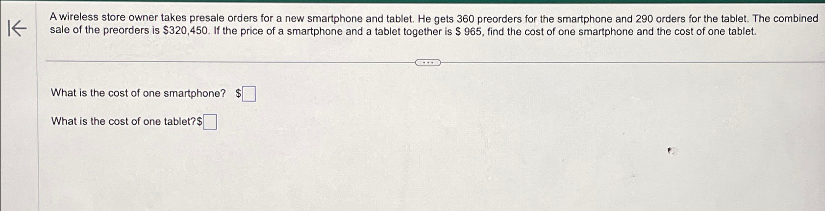 Solved A wireless store owner takes presale orders for a new | Chegg.com