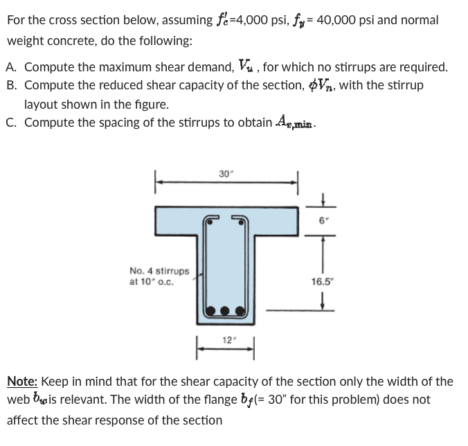 Solved Civil Engineering: Reinforced Concrete Design. For | Chegg.com